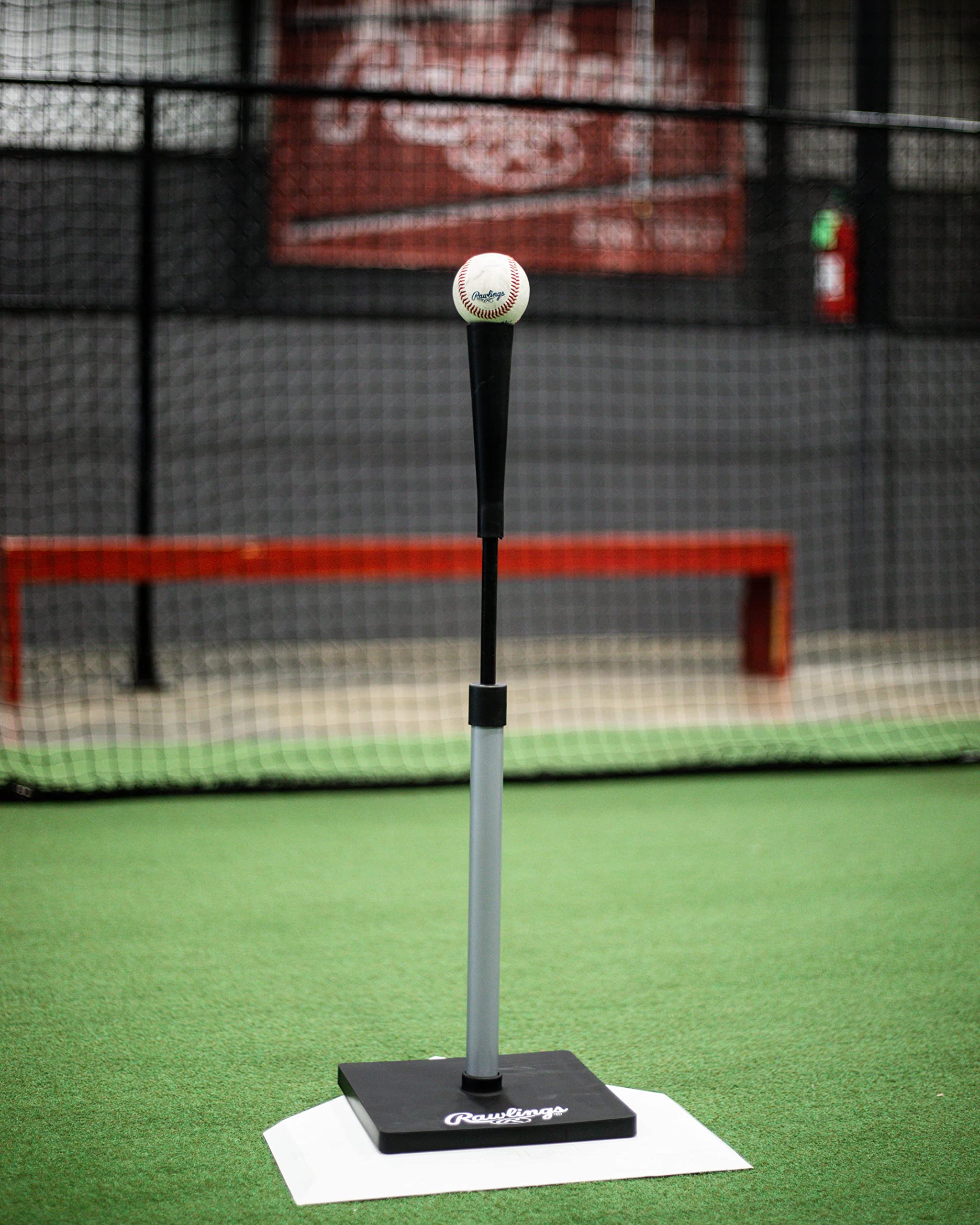 Rawlings | PRO MODEL Batting Tee | Heavy Duty Base | Adjustable Height 21"-36"