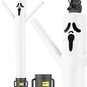 LookOurWay Air Dancers Inflatable Tube Man Set - 7ft Tall Wacky Waving Inflatable Dancing Tube Guy with Weather Resistant Blower- Halloween Themed - Ghost