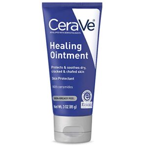 cerave healing ointment - moisturizing skin protectant with hyaluronic acid & ceramides, 3 oz