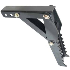 titan attachments 24" backhoe thumb hoe clamp 1/2" steel plate assembly weld on adjustable folding