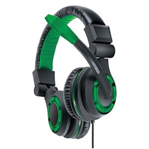 dreamgear: grx-340 advanced, wired stereo gaming headset for xbox one includes inline dual volume control for chat and game sounds. also works with ps4, and other systems