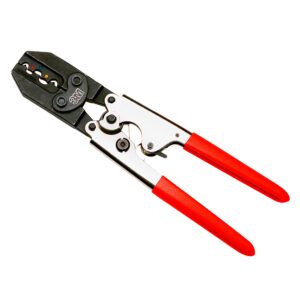 3m hardened steel ratchet tool tr-490, red plastic grip, corrosion-resistant finish, ratchet release lever, 1/bag