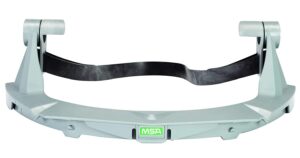 msa 10116628 v-gard frame - elevated temperature applications - heavy duty, fits full-brim hard hats, gray, polycarbonate (pc), non-metal, durable & replaceable safety helmet accessory/attachment