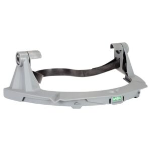 MSA 10116628 V-Gard Frame - Elevated Temperature Applications - Heavy Duty, Fits Full-Brim Hard Hats, Gray, Polycarbonate (PC), Non-Metal, Durable & Replaceable Safety Helmet Accessory/Attachment