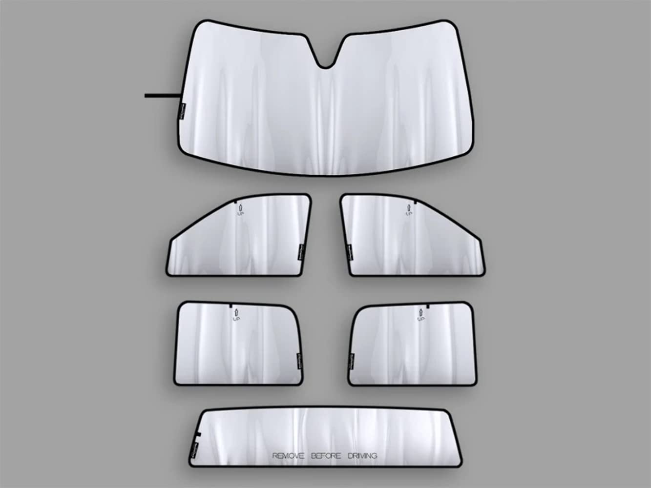 WeatherTech Sunshade Window Shade for Ram Truck 1500, Ram 1500 Classic, Ram 2500/3500, Ram Truck 1500 Classic, Ram Truck 2500/3500, Ram 1500 - Full Vehicle Kit (TS0005K2)