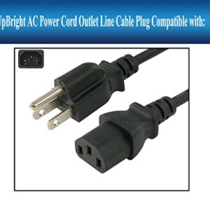 UpBright New AC in Power Cord Cable Outlet Socket Plug Lead Compatible with First ACT MA120 MA215 Bass Amplifier M2A-110 M2A-15 Guitar Amp Practice Amplifier