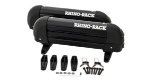 rhino-rack ski and fishing rod carrier with universal mounting bracket