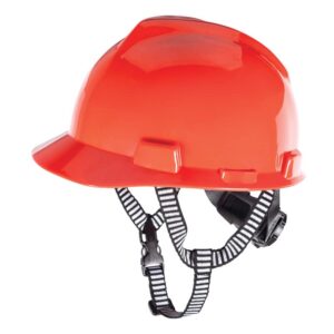 MSA 10124238 Hard Hat Chinstrap - 4-Point Suspension Attachment, 3/4" Polyester Webbing, Pack or 10, Flexible Construction, Adjustable & Comfortable, Durable/Versatile, Replaceable Non-Metal Accessory