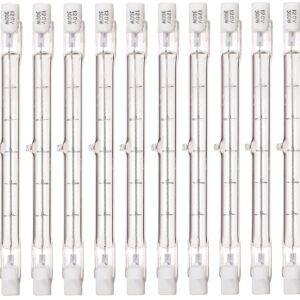 KOR 10 Pack Halogen 300-Watt Double Ended J Type 118 mm (4.64 Inches) 120 Volt R7S Base Q300T3/118mm