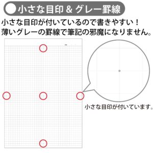 KOKUYO Campus Notepad, Business Type, Grid 5mm Ruled, A5, 70 Sheets, Black Cover, Japan Import (RE-M747S5-D)