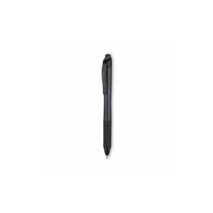 pentel bl110a energel-x retractable roller gel pen, 1mm, trans black barrel, black ink, dozen