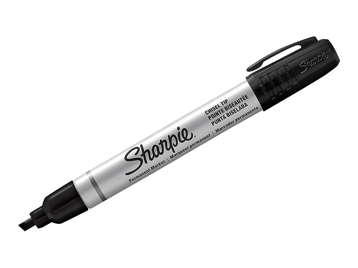 Sharpie 1794224 Pro Permanent Marker Chisel Tip Black Open Stock Dozen (SAN1794224)