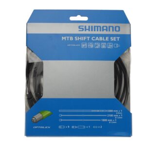 shimano xt m8000 mtb gear cable set, optislick coated inners, black y60198090