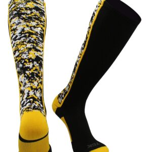 TCK Digital Camo OTC Socks (Black/Gold, Medium)