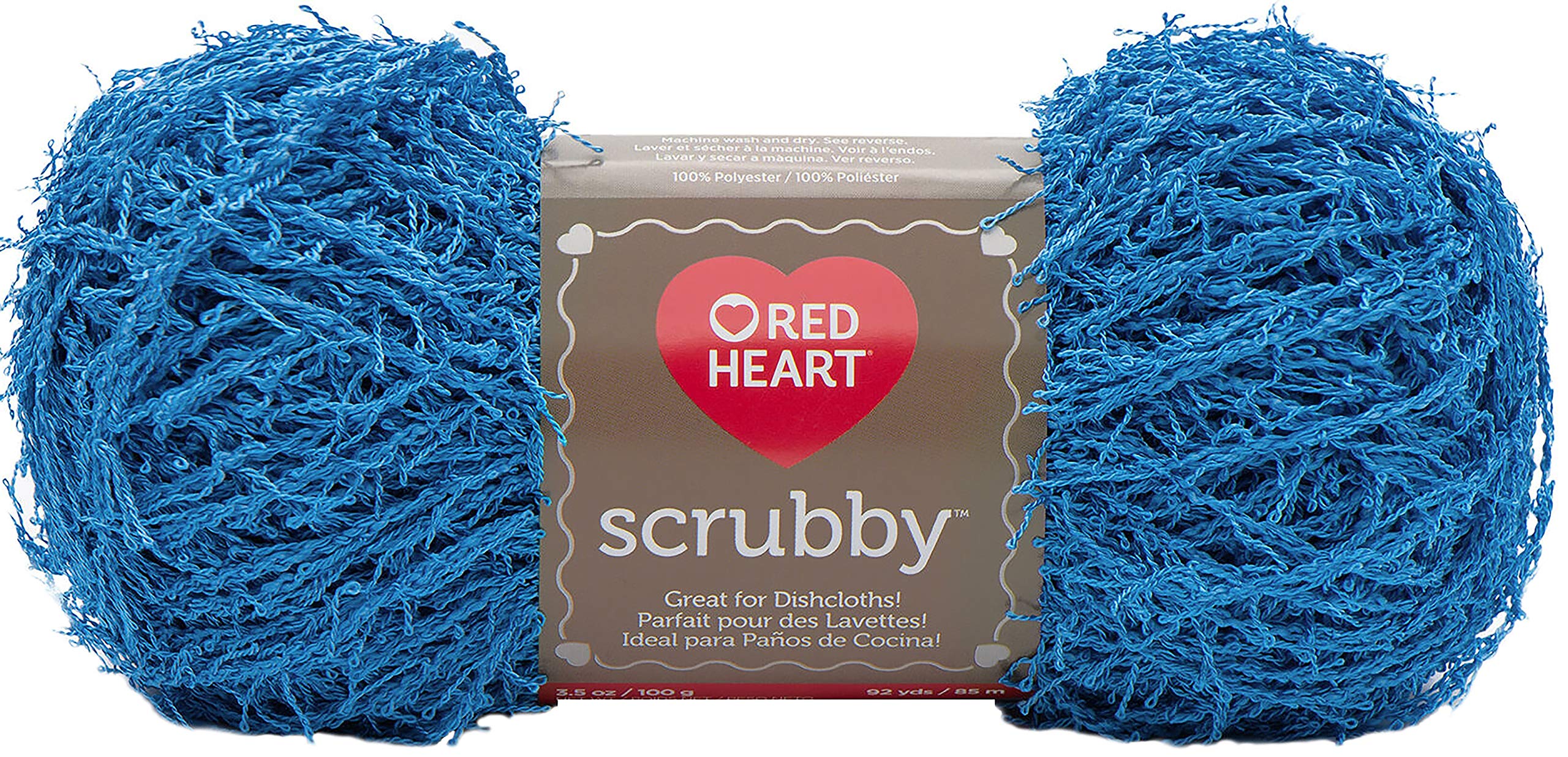 RED HEART Scrubby E833 Yarn, Ocean