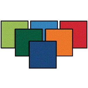 carpets for kids kid$value plus 9242 kits on the go - square individiual seats set of 24, 16in squares