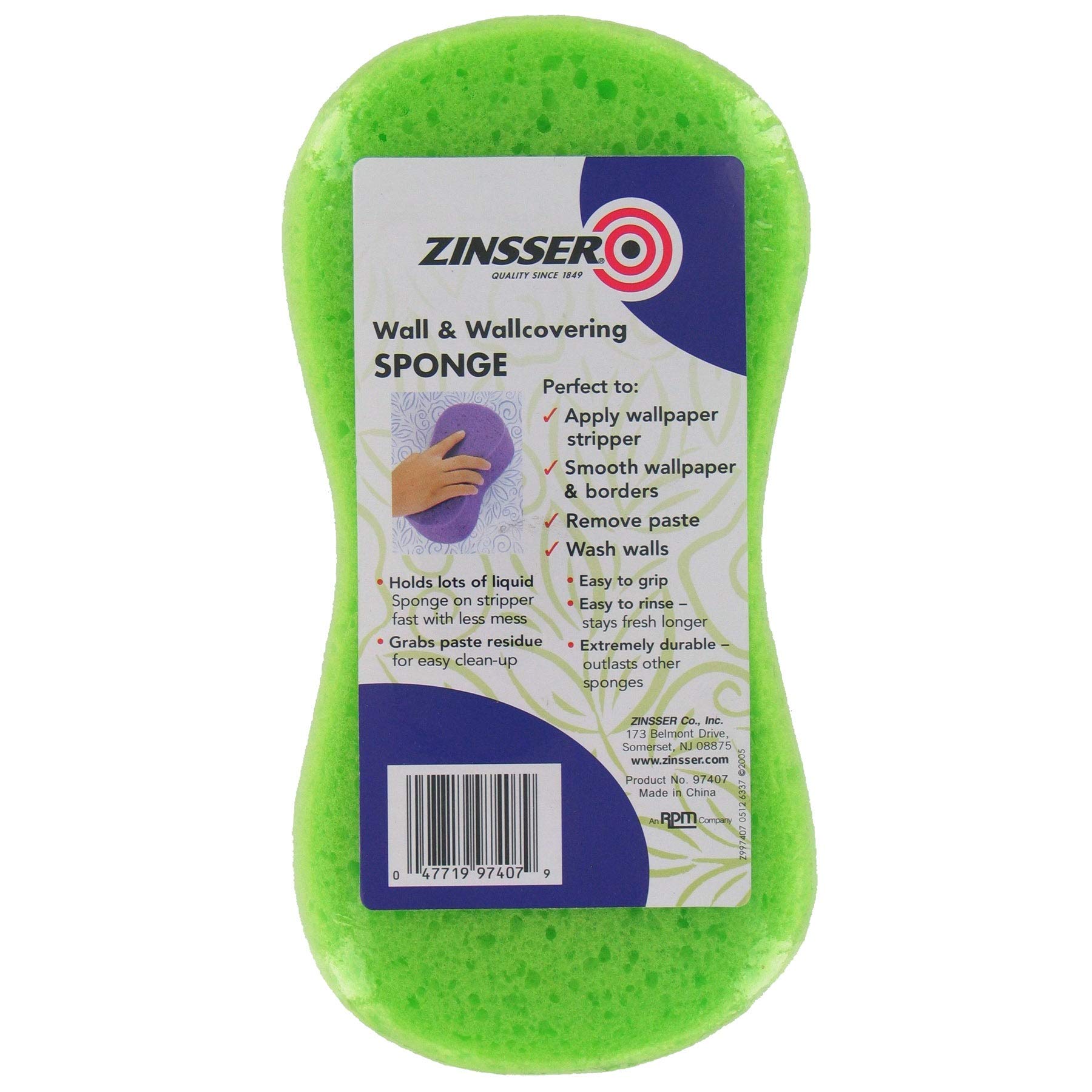 Zinsser 97409 Wall & Wall Covering Sponge