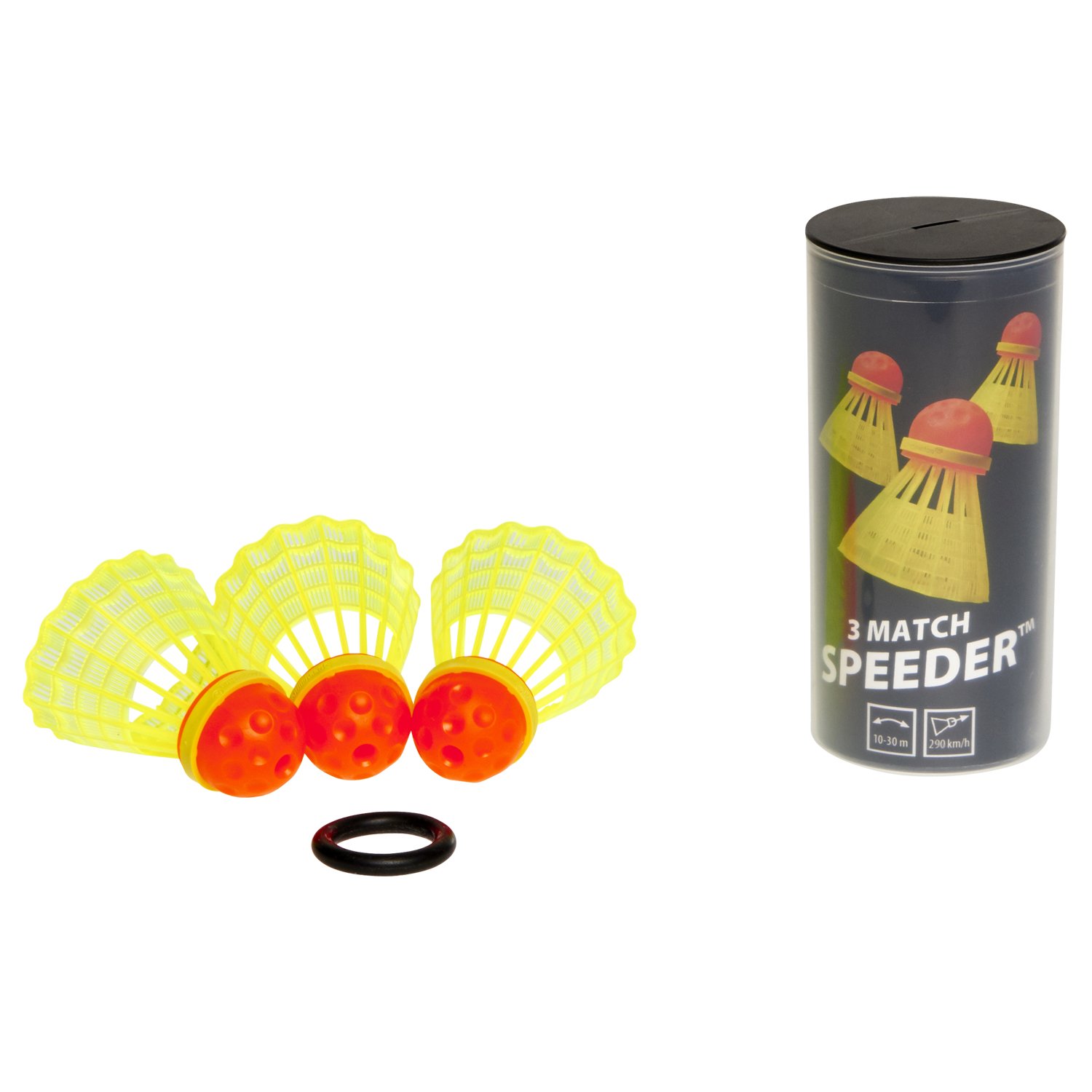 Speedminton Match Speeder 3Pk Speeder Tube Birdies for Outdoor Games Speed ​​Badminton/Crossminton