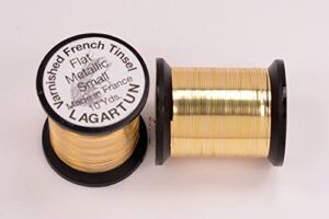 lagartun varnished french flat tinsel (gold, small)