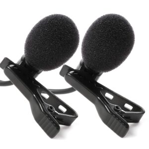 ik multimedia irig mic lav compact lavalier for smartphones and tablets (two-pack)