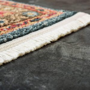 Unique Loom Edinburgh Collection Area Rug - Monroe (7' 1" x 10' Rectangle Blue/Brown)