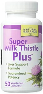 natural balance milk thistle plus, super | 50ct