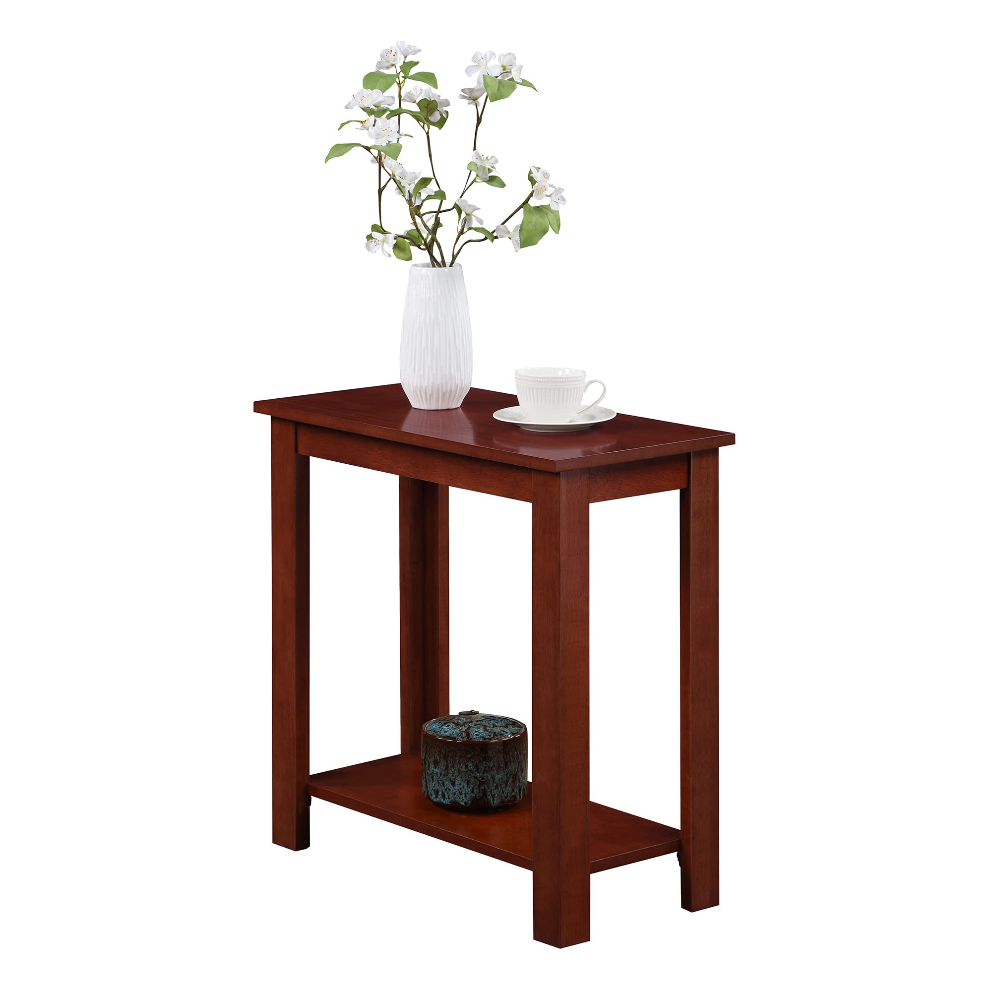 Convenience Concepts Designs2Go Baja Chairside End Table, Mahogany