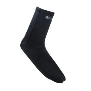 xs scuba spandex socks - black