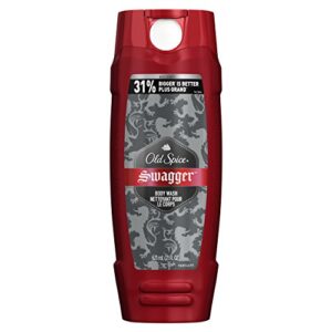 old spice red zone scent men's body wash, swagger, 21 fluid ounce