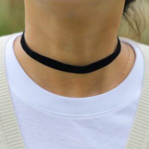 RareLove Classic Black Velvet 10mm Choker Necklace