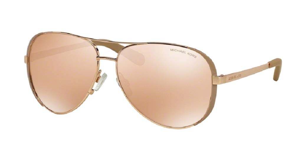 Michael Kors Chealsea Womens Sunglasses M5004 1017R1 Rose Gold Aviator 59mm