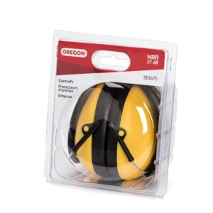 oregon 563475 chainsaw earmuffs, yellow