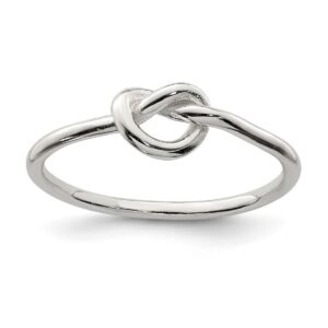 925 sterling silver solid polished knot ring size 6 jewelry for women