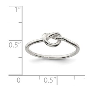 925 Sterling Silver Solid Polished Knot Ring Size 6 Jewelry for Women