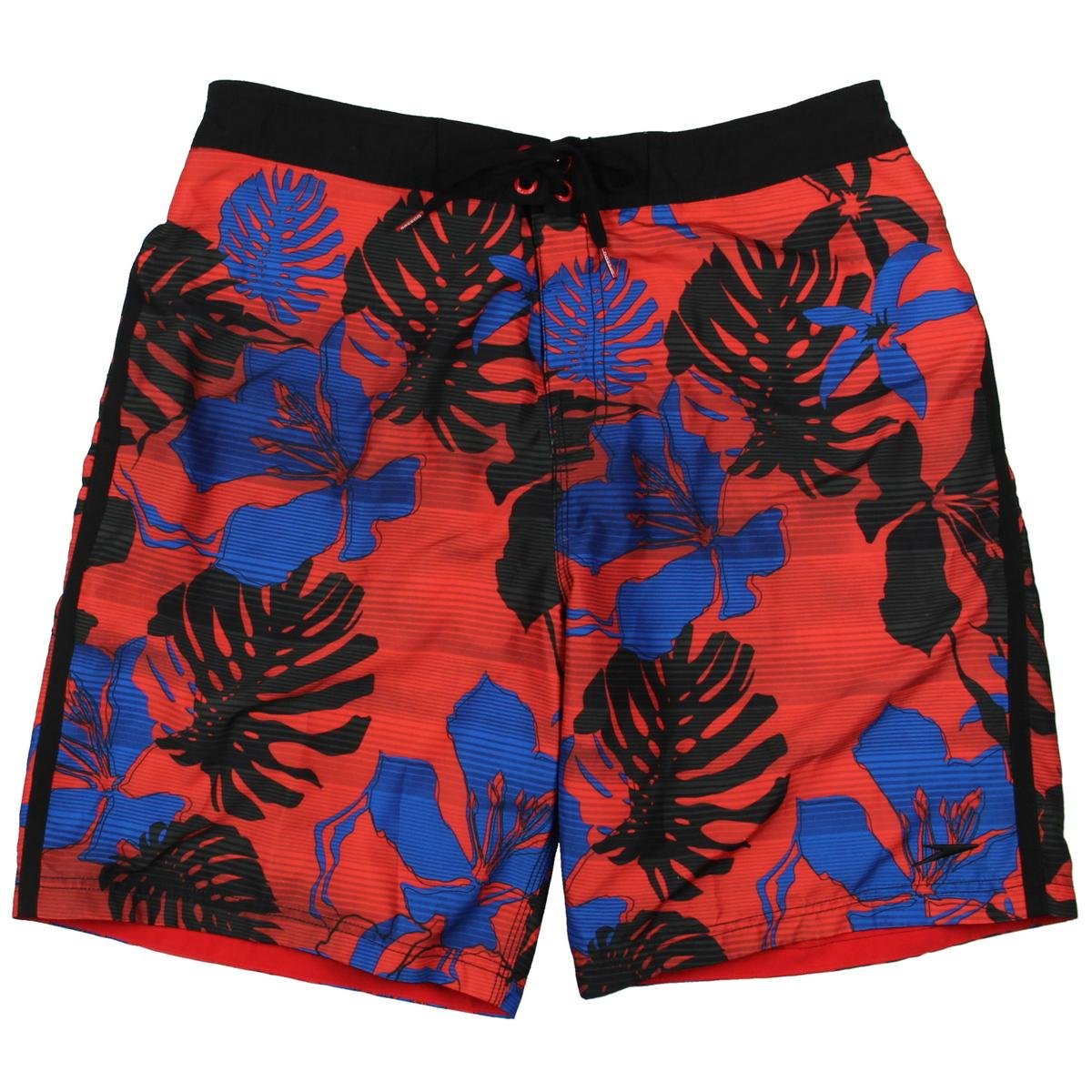 Speedo Men's Gradated Floral E-Board 21 Inch, Fiery Red, Large