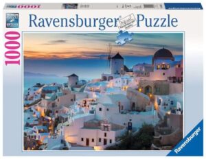 ravensburger santorini - greece jigsaw puzzle (1000 piece)