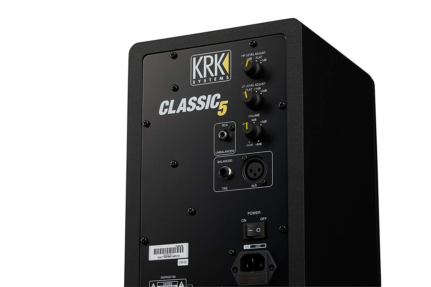 KRK Classic 5 Professional Bi-Amp 5" Powered Studio Monitor (2 Speakers) Pair of XLR Cable + Gravity Phone Holder, Black M