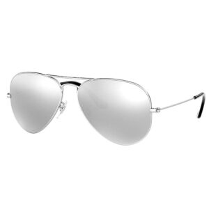 rhode island novelty aviator sunglasses mirror lenses with silver frame one pair