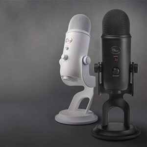 Blue Yeti USB Mic for Recording & Streaming on PC and Mac, 3 Condenser Capsules, 4 Pickup Patterns, Headphone Output and Volume Control, Mic Gain Control, Adjustable Stand, Plug & Play - Space Gray