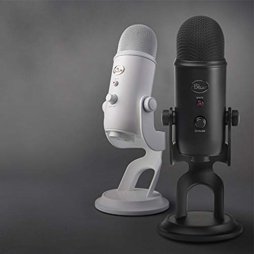 Blue Yeti USB Mic for Recording & Streaming on PC and Mac, 3 Condenser Capsules, 4 Pickup Patterns, Headphone Output and Volume Control, Mic Gain Control, Adjustable Stand, Plug & Play - Space Gray