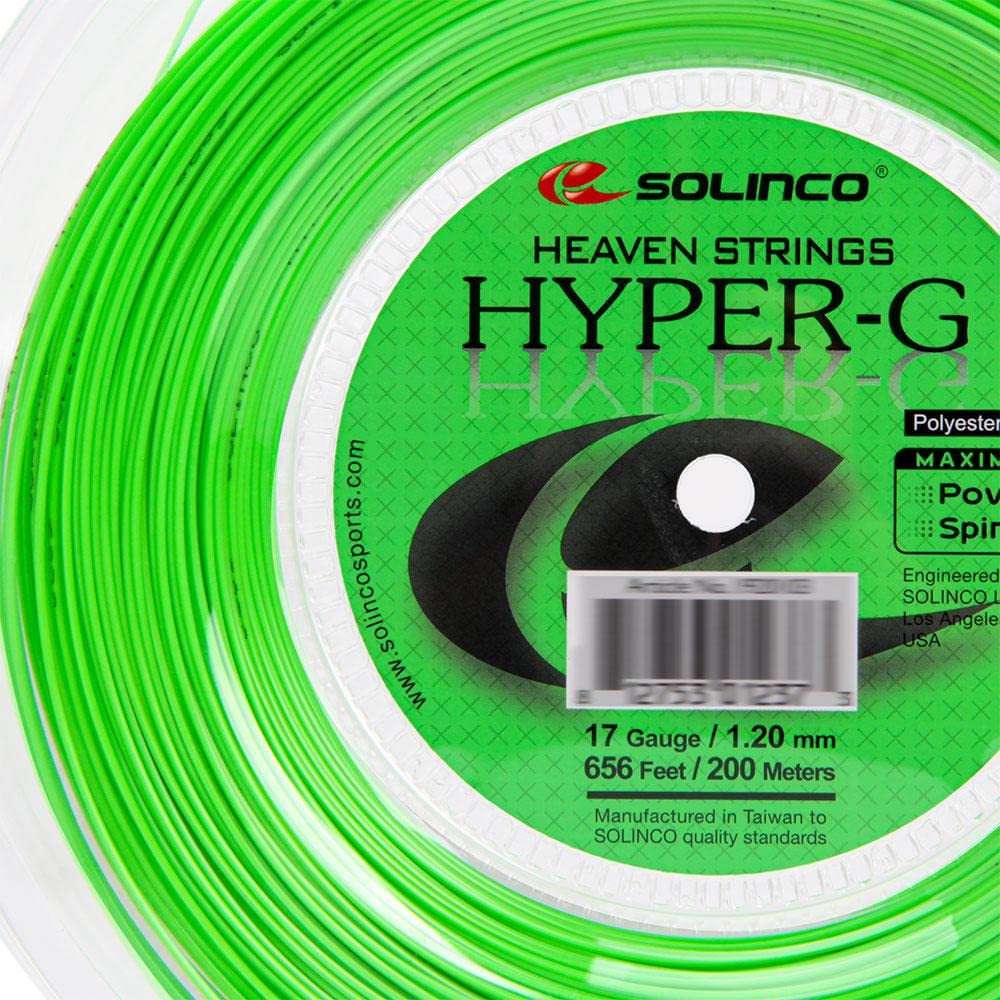 Solinco Hyper-G (17-1.20mm) Tennis String Reel (656ft / 200m)