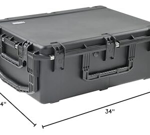 SKB 3I-3424-12BC iSeries 34" x 24" x 12" w/Wheels Cubed Foam, Black