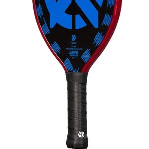 Onix Graphite Evoke Tear Drop Pickleball Paddle Features Tear Drop Shape, Polypropylene Core, and Graphite Face, Blue