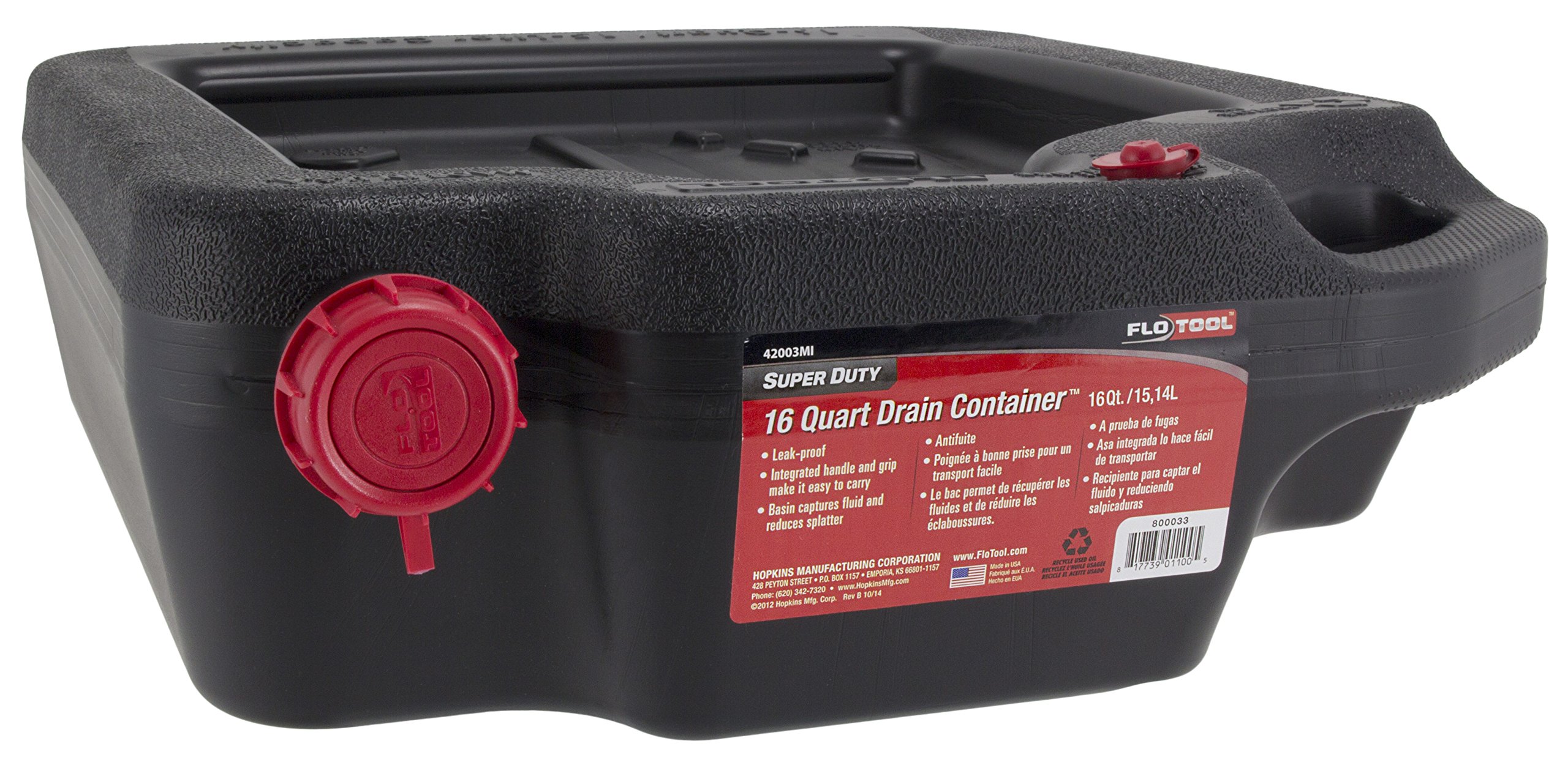 FloTool 42003MI 16-Quart Drain Container