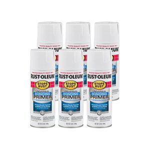 rust-oleum 285011-6pk stops rust universal bonding primer, 12 oz, white, (pack of 6)