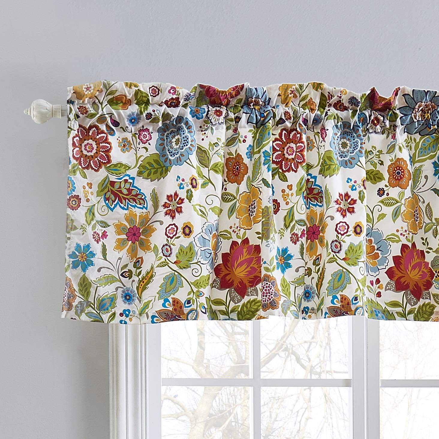 Astoria Window Valance, White, 84x19"