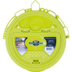 Flambeau Outdoors 6062BC Premium Bait Bucket Lid, Easy-Access Live Bait Storage Accessory, Lime Green