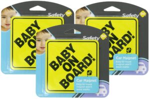 safety 1st baby on board sign magnet, 3 count