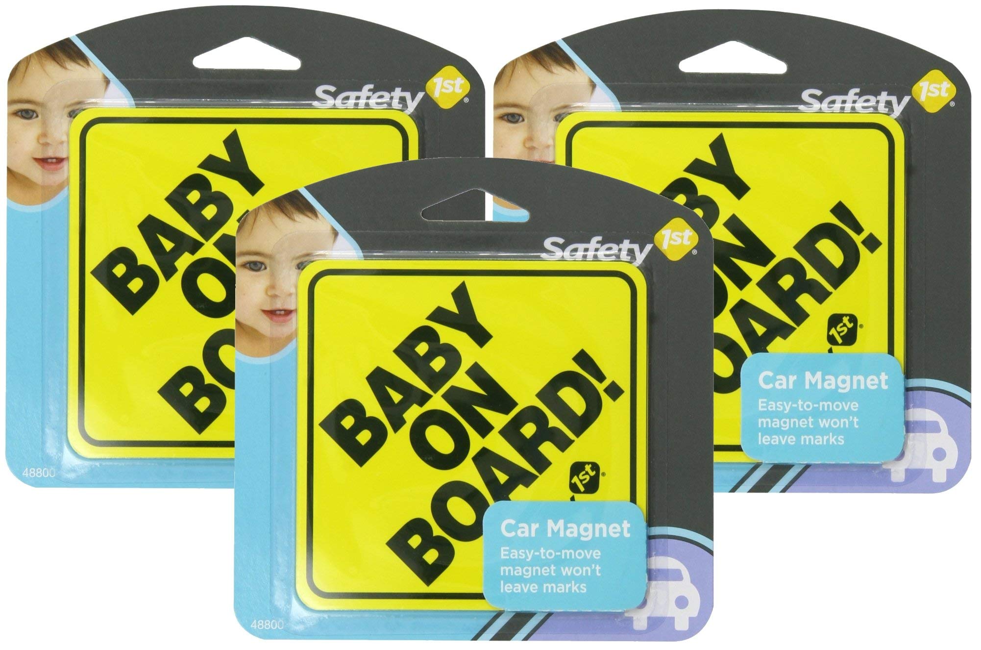 Safety 1st Baby On Board Sign Magnet, 3 Count