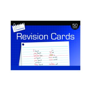 50 revision cards 10.5 x 15cm double sided